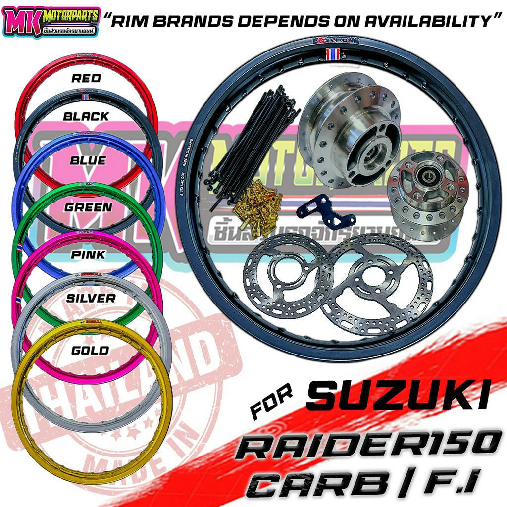 Rim set For Raider 150 Carb / Fi Front & Rear (Package Rim / Hub / Disc ...
