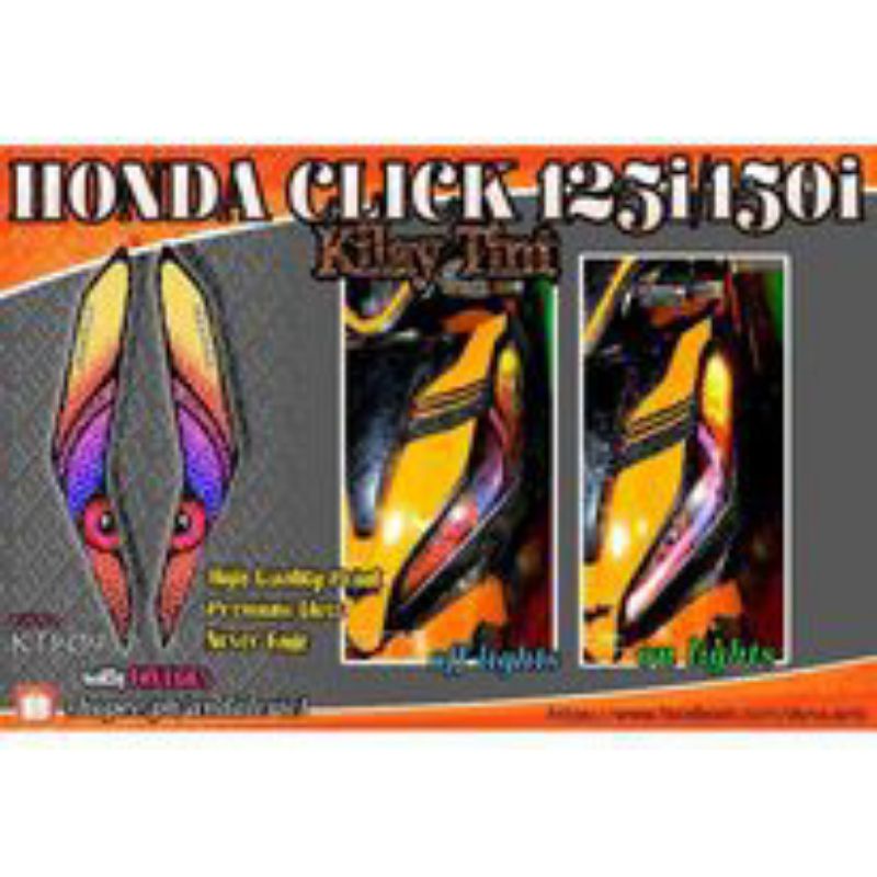 Honda Click 125 150i V2, V3 & V4 Kilay Tint Eye Design / Click 125i ...