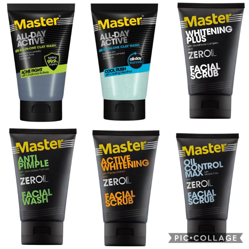 Master Facial Wash&Scrub Anti-pimple/oil control/active whitening ...