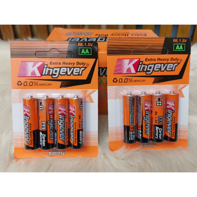 Kingever Heavy Duty Battery 2AA/3AAA (1card 4pcs) | Shopee Philippines