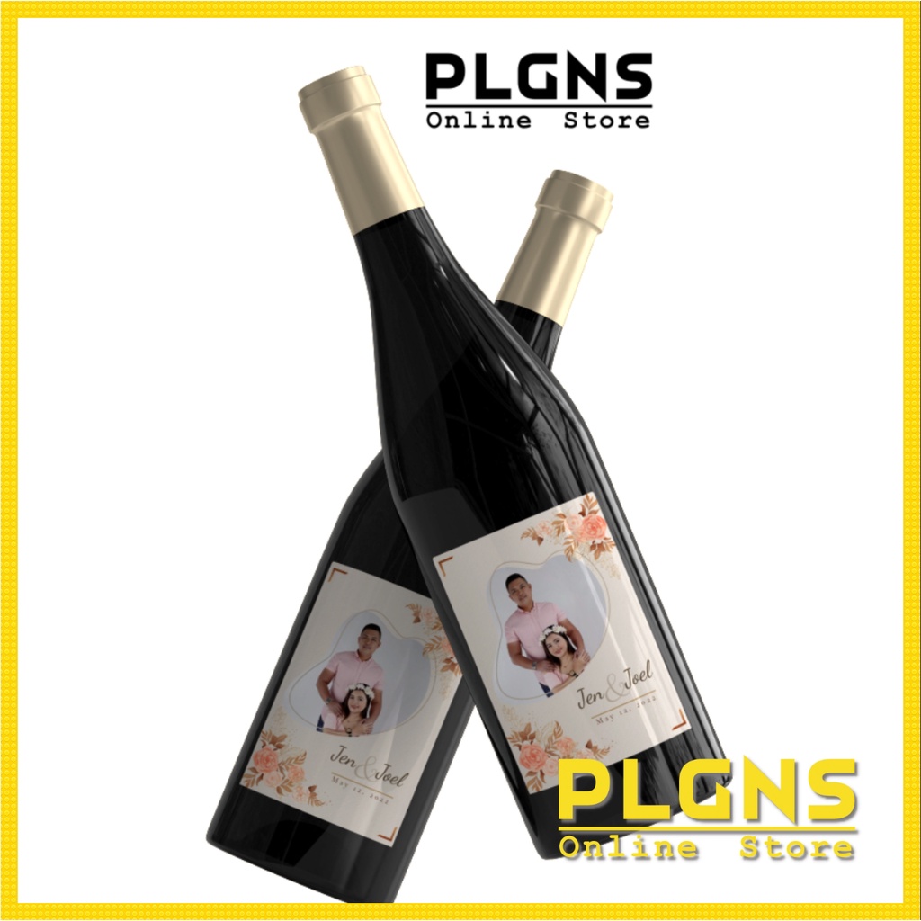 Wine Bottle Sticker Wedding Personalized/Customized wine stickers 750mL ...