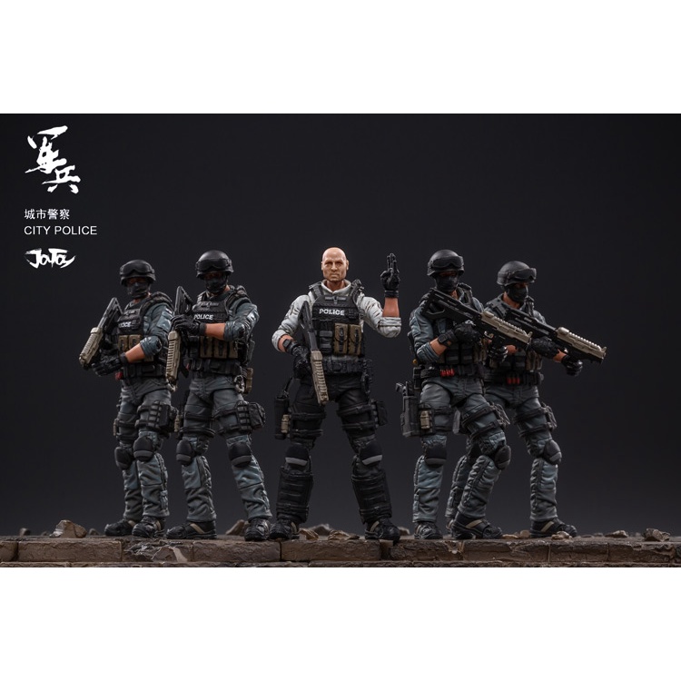 JOYTOY Dark Source 1: 18 City Police Riot Prevention Force 12cm Movable ...