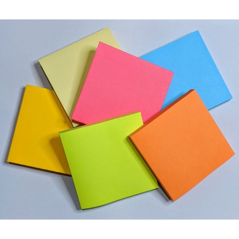 Post-It Self-Stick Notes, 3 in x 3 in, 100 Pages, Assorted Colors, SOLD ...