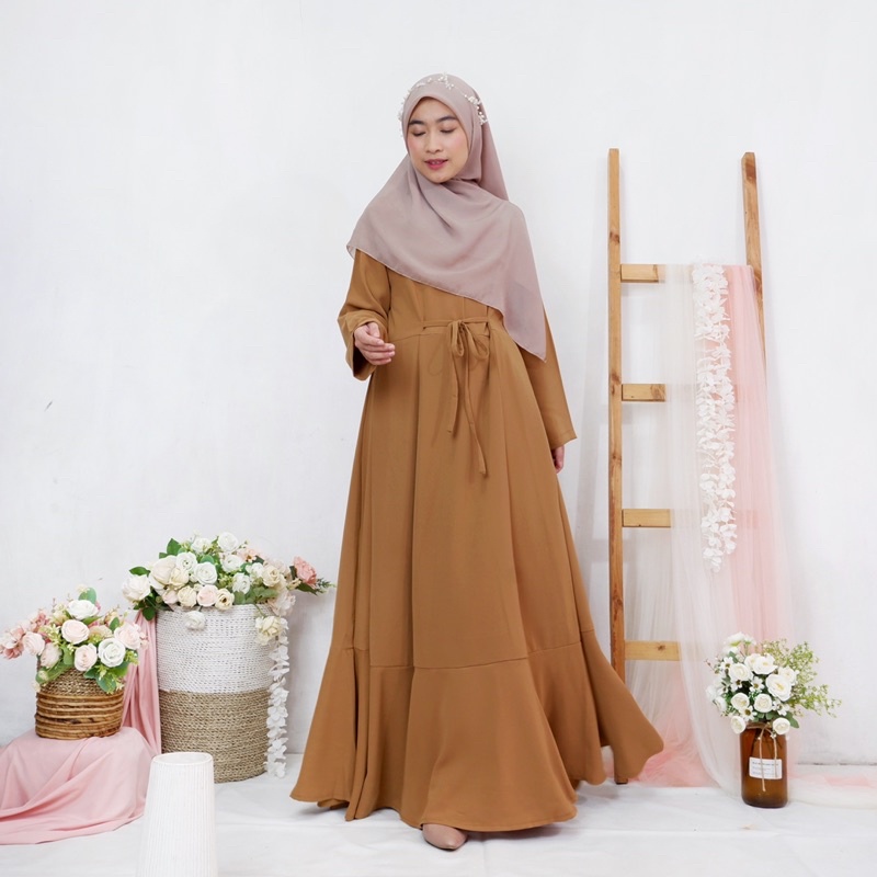 PUTIH Plain White Robe modern Adult Contemporary couple Dress muslim ...