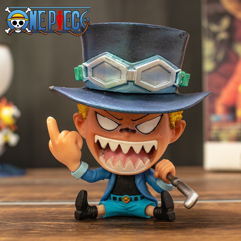 Anime ONE PIECE 14 Style Sitting Big Head Figure Anime Mini Kawaii ...