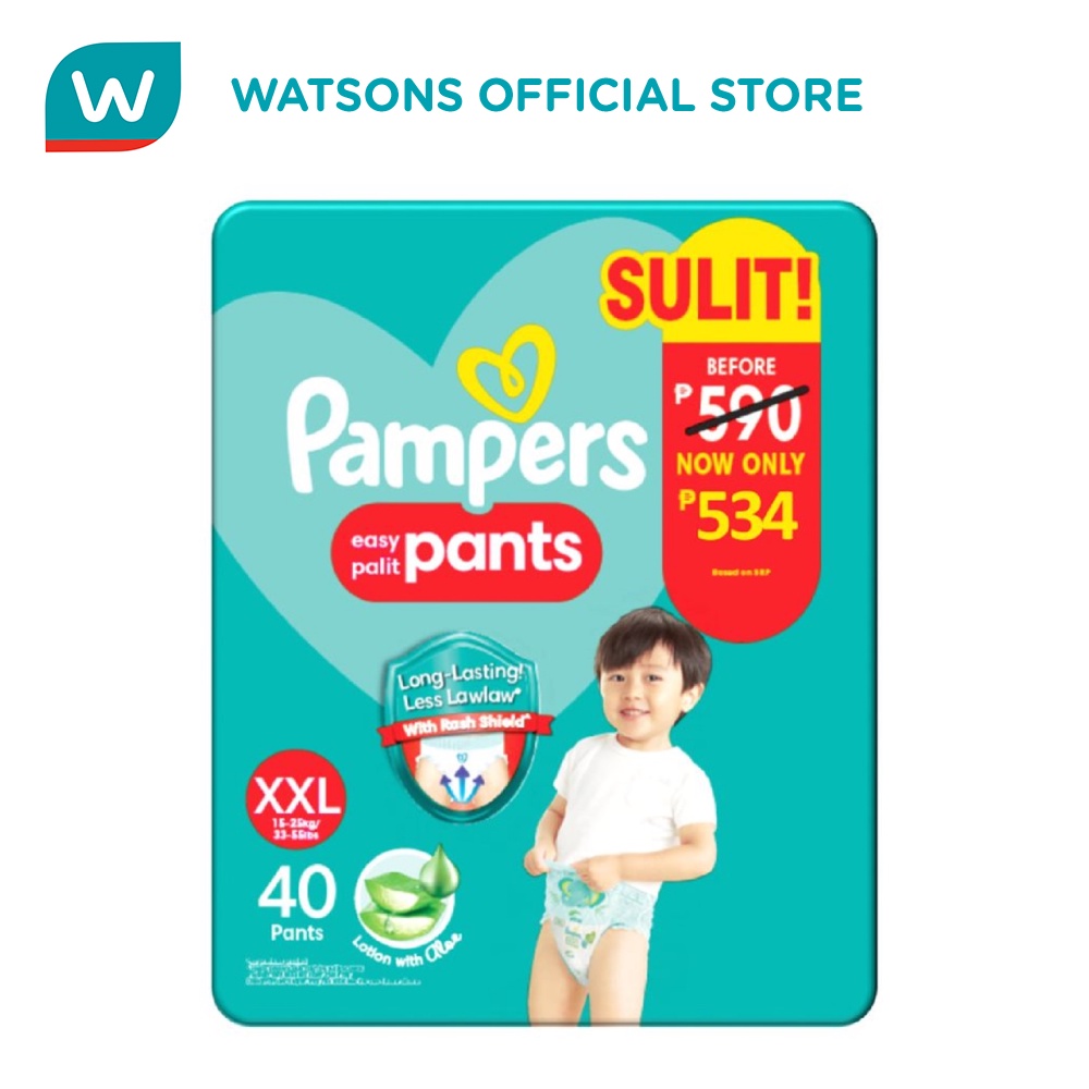 PAMPERS Baby Dry Pants Super Jumbo Diaper XXL 40s Promo Pack | Shopee Philippines