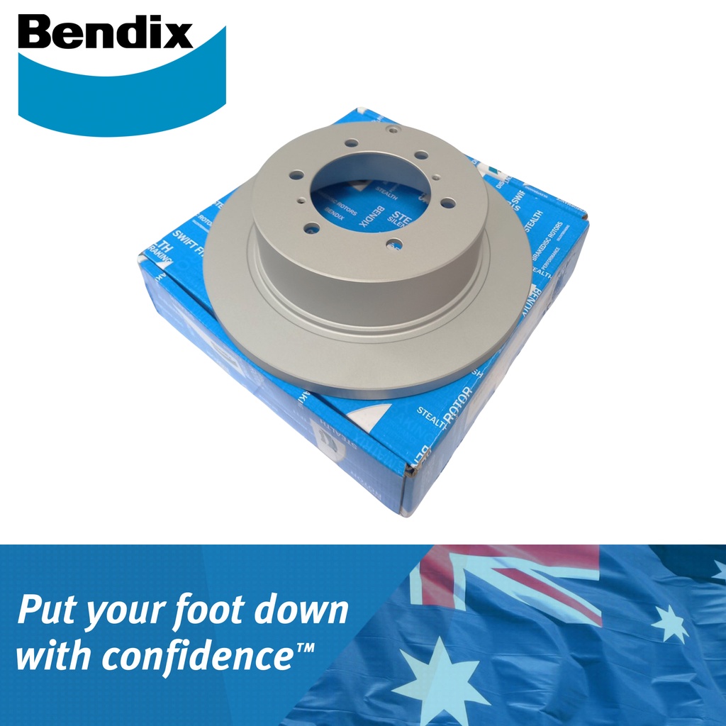 Bendix Brake Disc Rotor BR233 Rear for Mitsubishi Pajero 1996-2003 ...