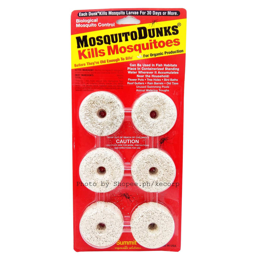 Mosquito Dunks Kills Mosquitoes by Summit - Made In USA GW_S3 | Shopee ...