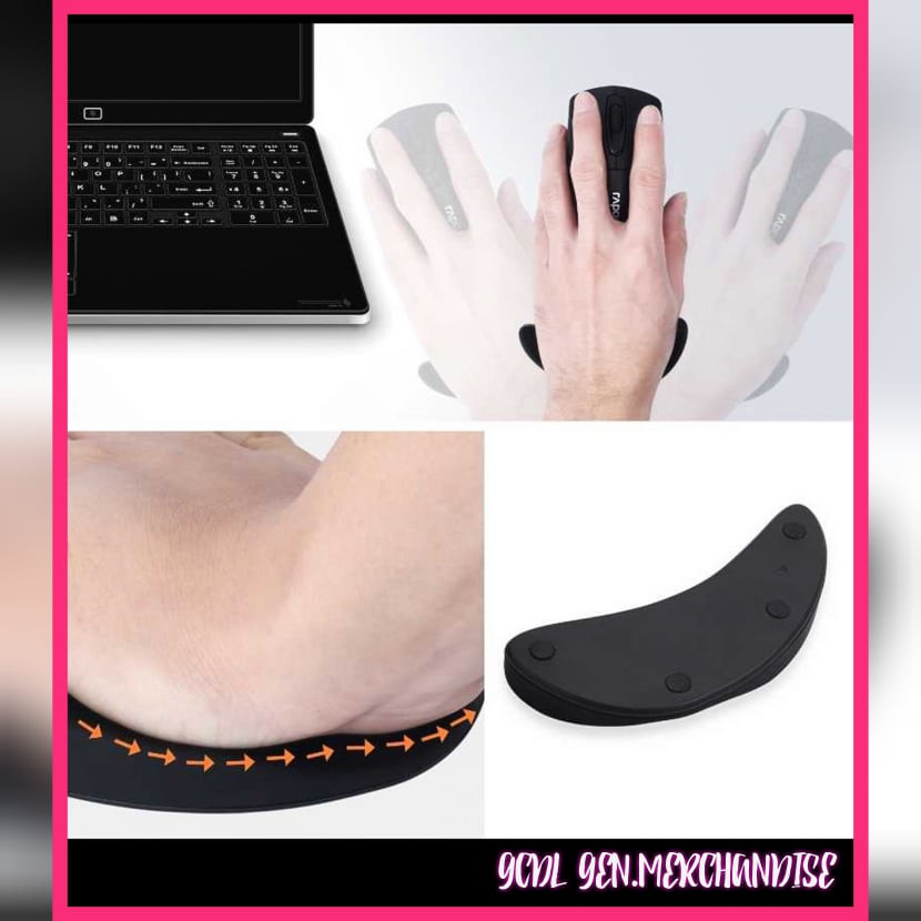 Ergonomic Mouse Palm Pad Wrist Rest Pad Comfortable Mouse Wrist Rest ...