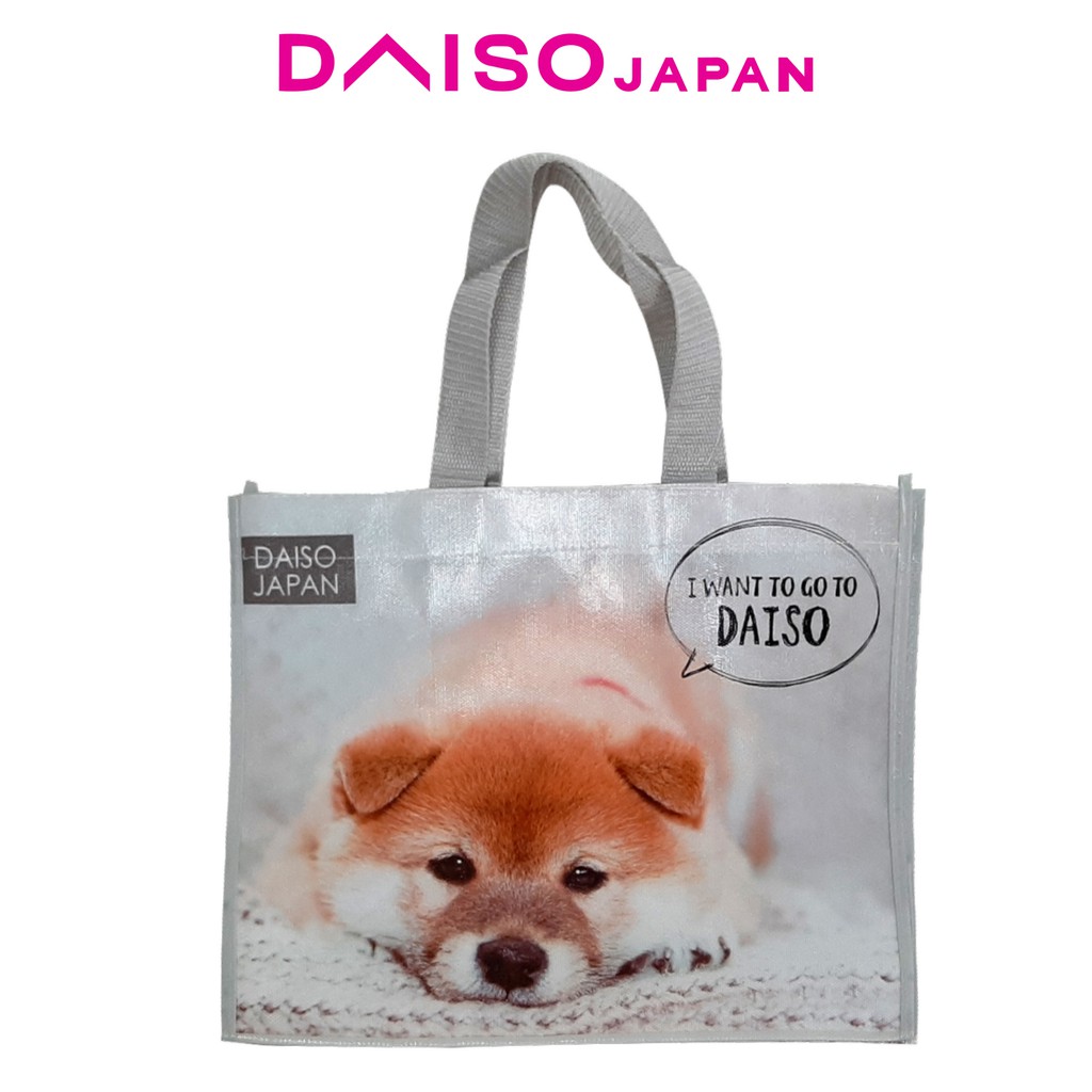 Daiso Reusable Shopping Bag (Shiba Inu Design) | Shopee Philippines
