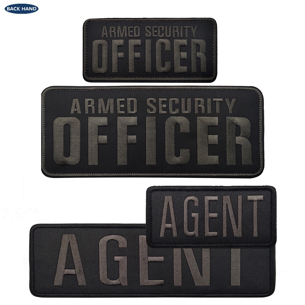 【Customized 】officer agent tactical vest chest patch 3D Embroidery ...