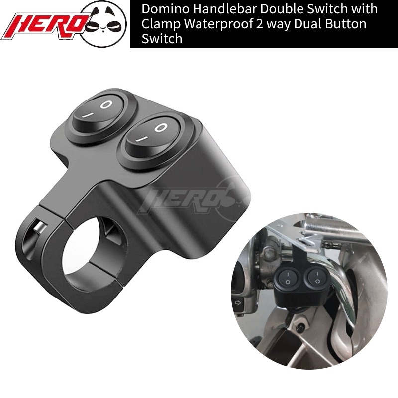 Mini Driving Light Switch 3 Way Switch Handlebar Double Button Switch ...