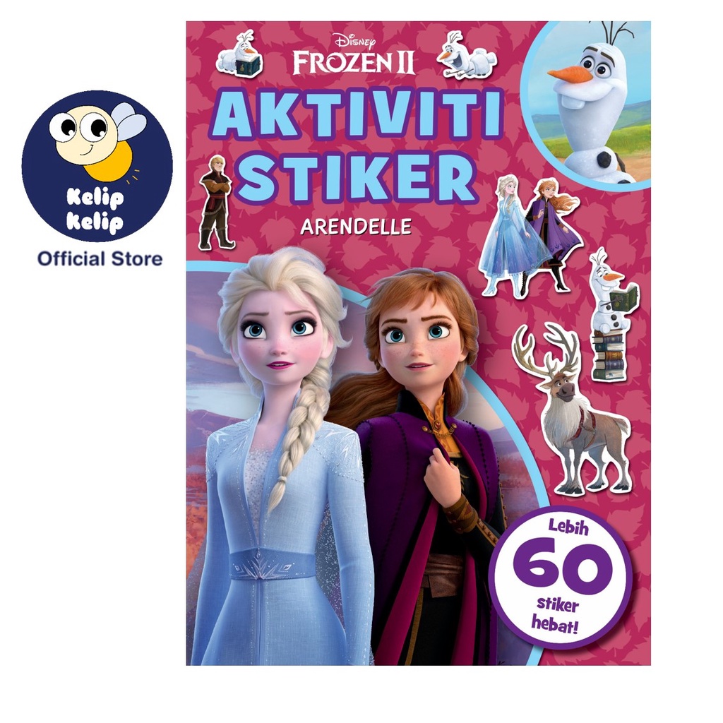 Frozen 2 Disney Activity Book Arendelle Sticker With 60 Stickers For ...