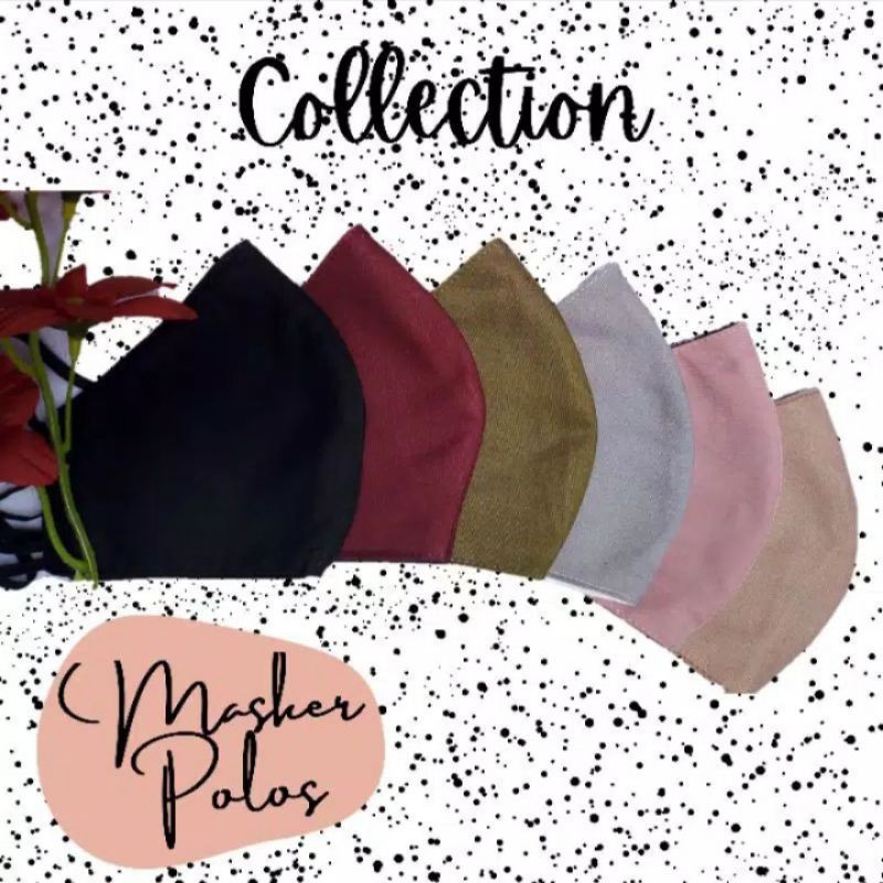 Plain/curved Masks/Hijab And Non Hijab Masks | Shopee Philippines