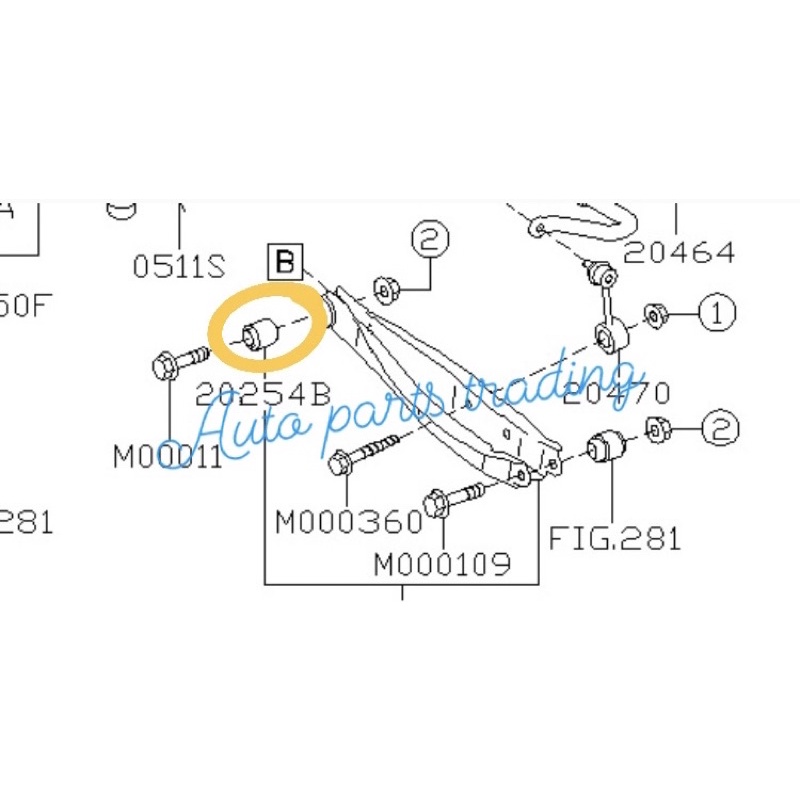 TOYOTA GT86 ZN6, SUBARU BRZ ZC6 REAR LOWER ARM BUSH JAPAN | Shopee ...