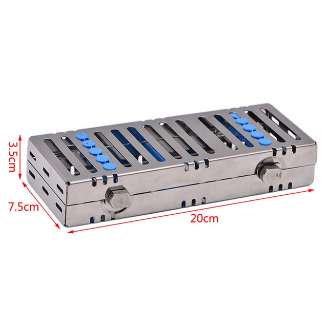 Dental Instrument Sterilization Box Stainless Steel Rack Surgical Autoclavable Dental Cassette ...