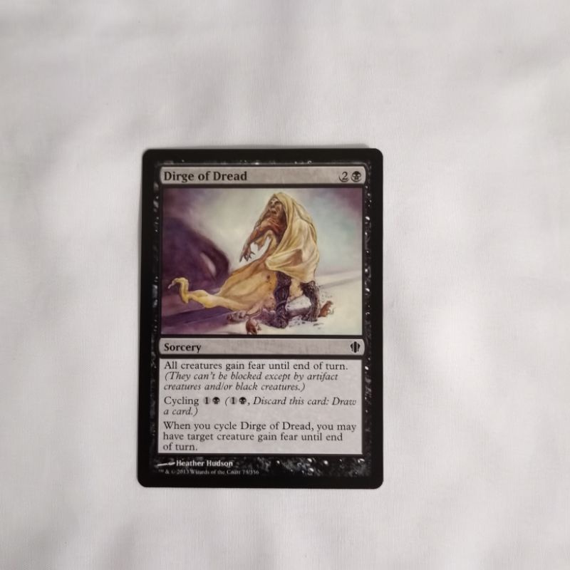 MTG Card DIRGE OF DREAD Magic the Gathering Trading Card Game Black ...