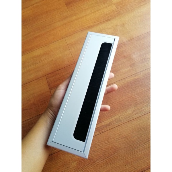 Office Hardware Rectangle Wire Cable Grommet Aluminum Square Table Desk ...