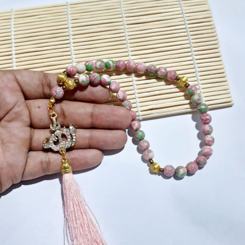 33-point Pink Turquoise Stone 8mm Original Luxury | Shopee Philippines