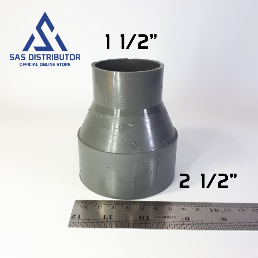 Vlok Sok 2 1/2 x 1 1/2" inch PVC / Plok Sok 2,5 x 1,5 in SPL / Reducer ...