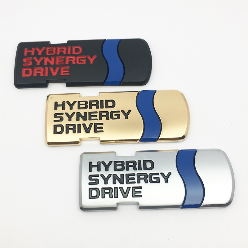 3D Car Styling Hybrid Synergy Drive Metal Car Stickers Emblem Auto ...