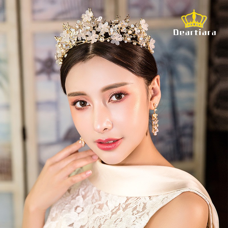 Golden Crown Wedding Super Fairy Princess Flower Crown | Shopee Philippines