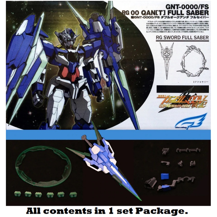 Effects Wings EW - GN SWORD IV Full Saber - for Bandai RG Grade (21) 1/ ...