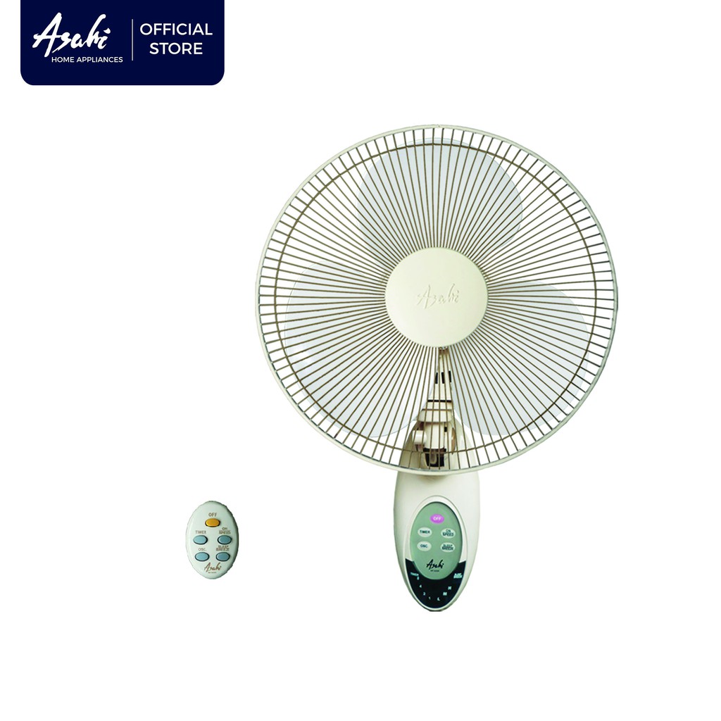 Asahi WF 625R Remote Controlled Wall Fan 16 inches | Shopee Philippines