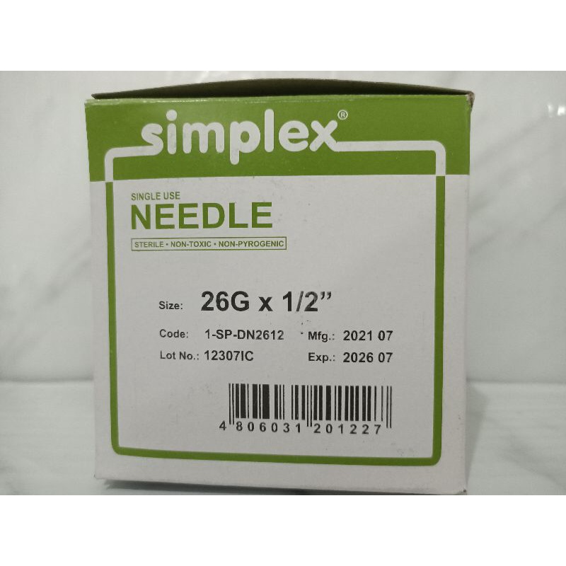 Simplex Needle G26 x 1/2" | Shopee Philippines