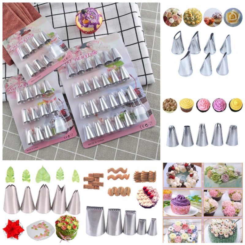 Piping Tips Icing Tips Set Baking Tips | Shopee Philippines