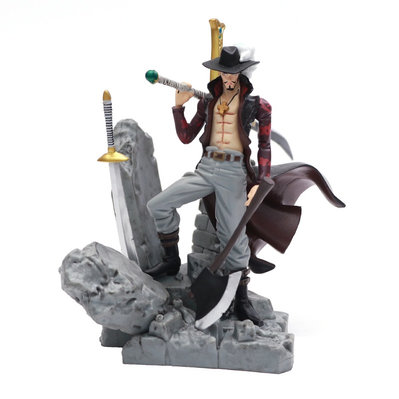 15cm One Piece Dracule Mihawk Top Battle Action Figures Toys Japan ...