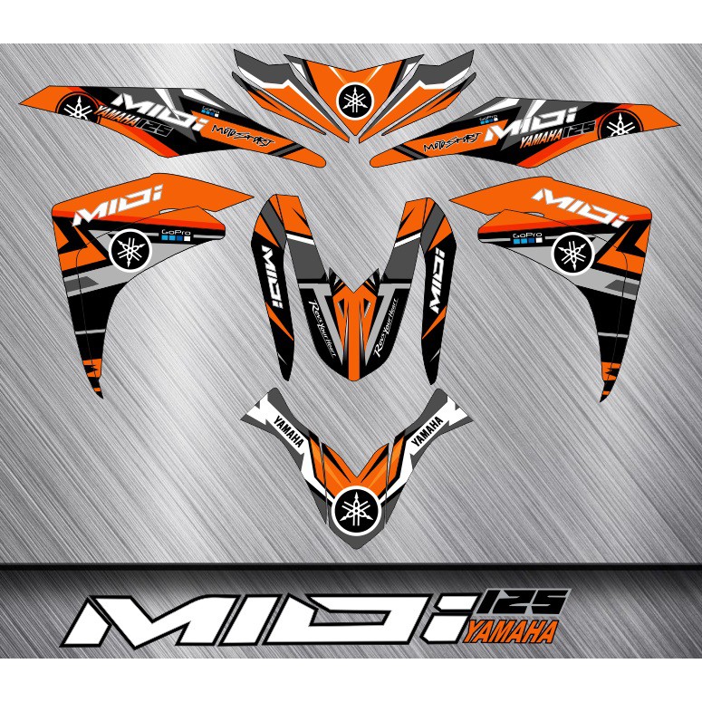MIO I 125 DECAL KIT ORANGE M3 | Shopee Philippines