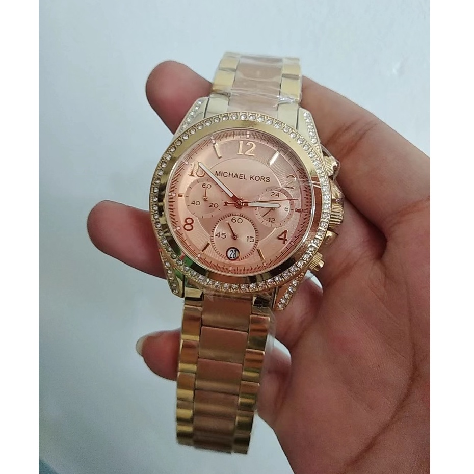 MK Watch pawnable MK6316 Blair Twotone Gold-Rosegold 38mm | Shopee ...