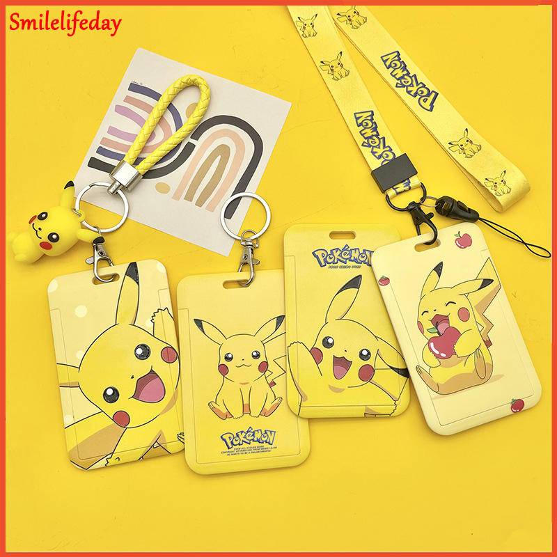 Pokemon Original Cartoon Cute Pikachu PVC Card Cover Student Documents ...