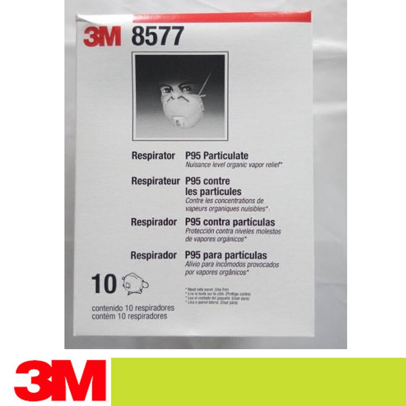 3M 8577 Mask P95 OV Respirator W/Valve Anti-Formaldehyde Second-Hand ...