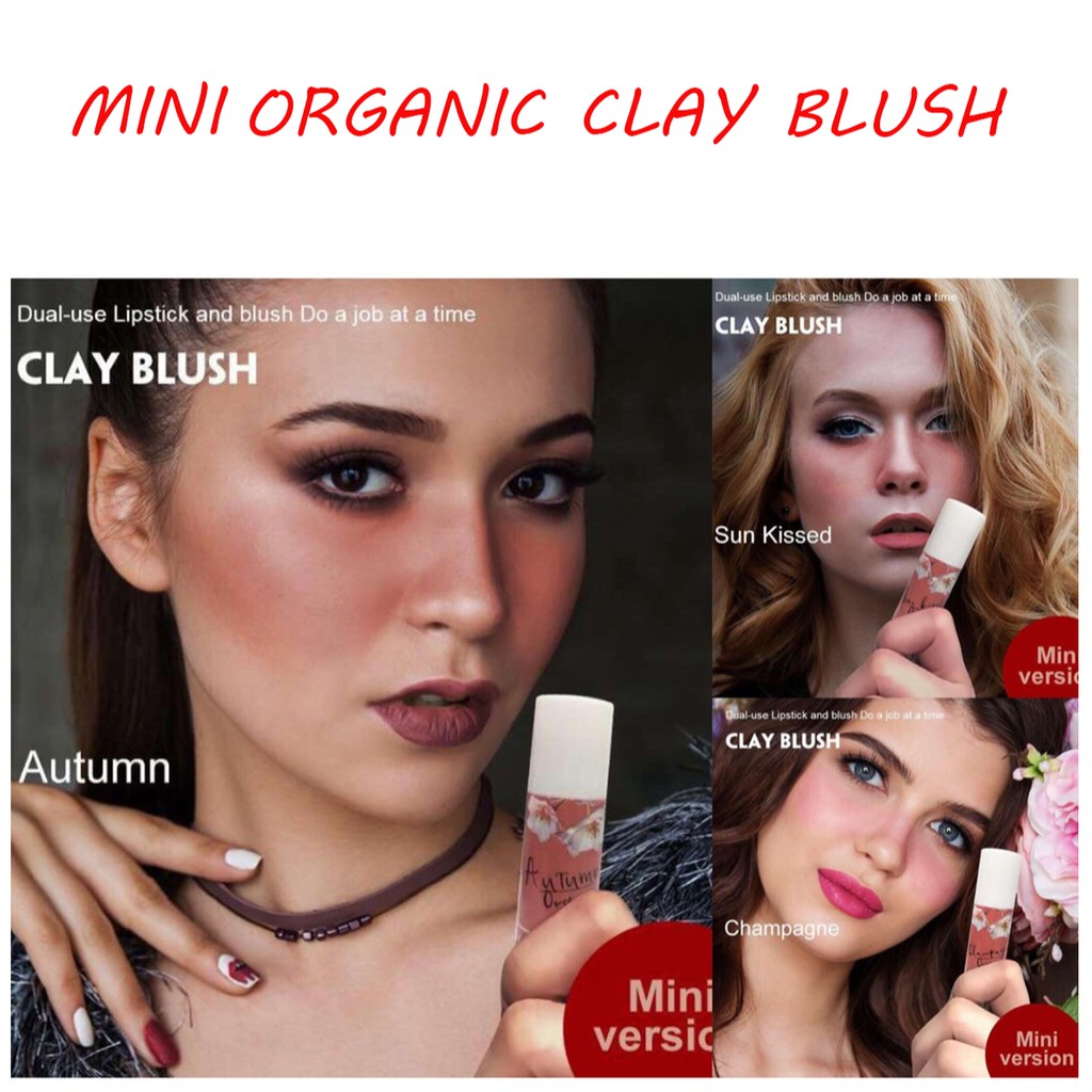 MINI CLAY BLUSH ON MAKE UP BLUSH MINI VERSION CLAY BLUSHMAKE UP CLAY ...