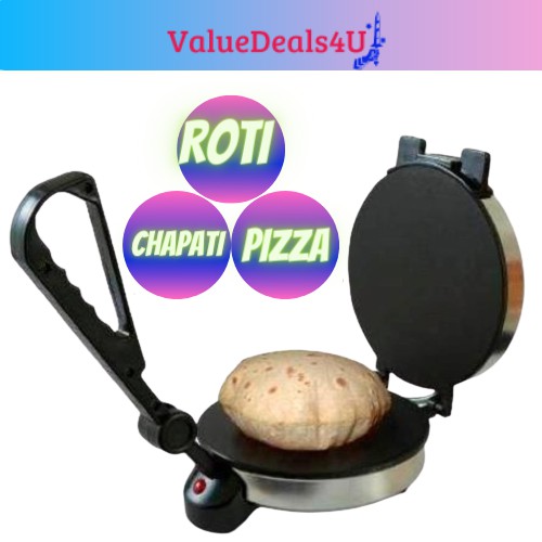 875W Instant Roti Maker Chapati Flat Bread Tortilla Pizza Papad Maker ...