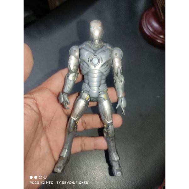Marvel Action Figure : Gray Iron Man | Shopee Philippines