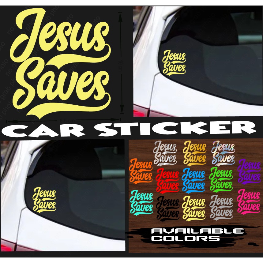 Jesus saves sticker car sticker | Shopee Philippines