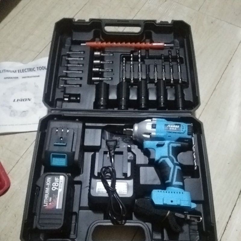 orig Flyman 30 in 1 cordless impact wrench and drill | Shopee Philippines