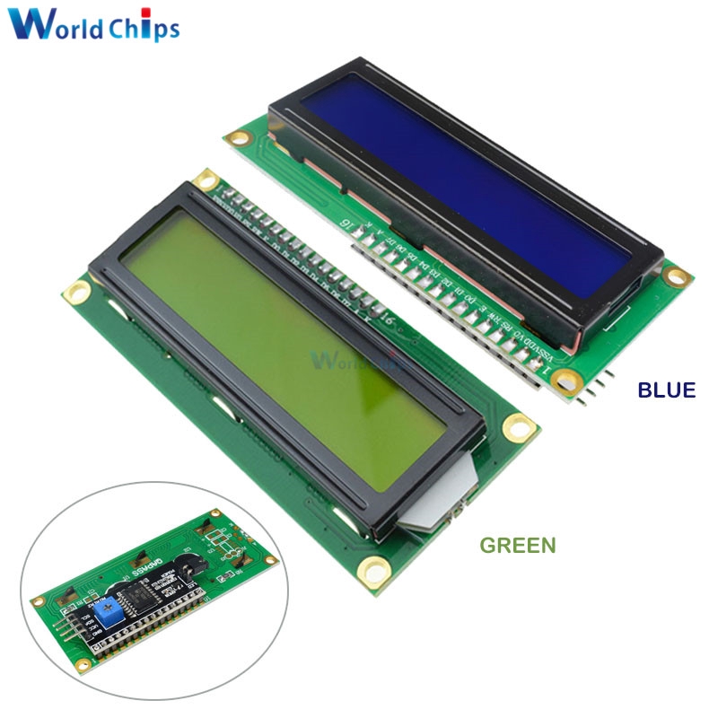 LCD1602 1602 LCD Module Blue / Yellow Green Screen 16x2 Character LCD ...