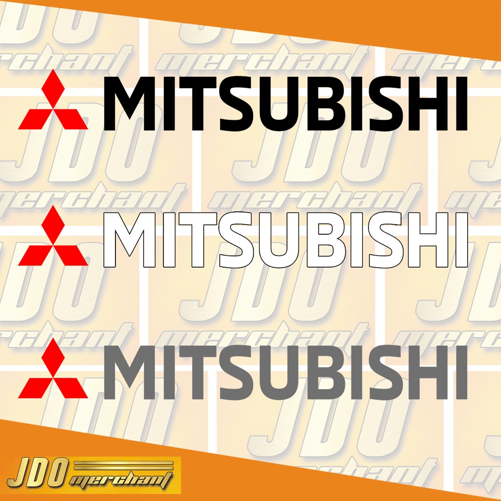 Mitsubishi logo car sticker decal | Shopee Philippines