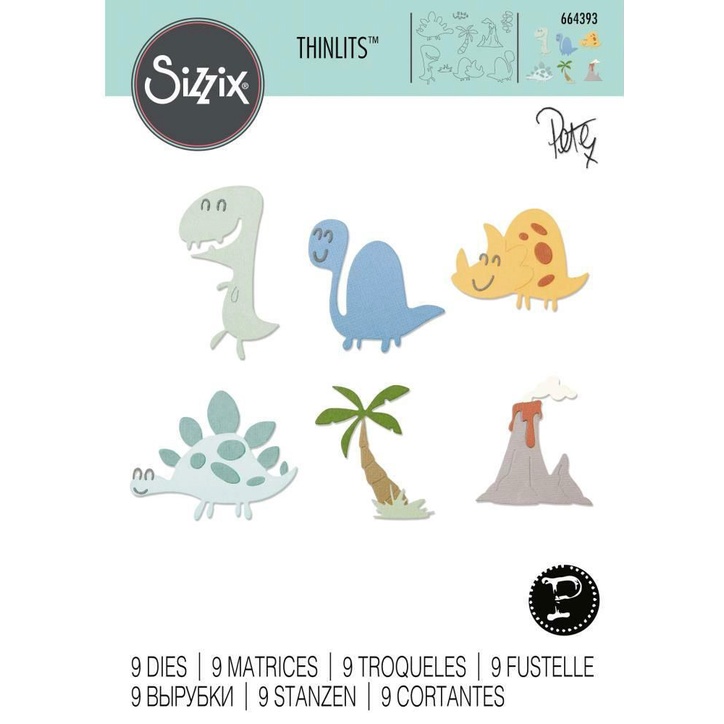 Sizzix Thinlits Die Set- Dinosaurs | Shopee Philippines