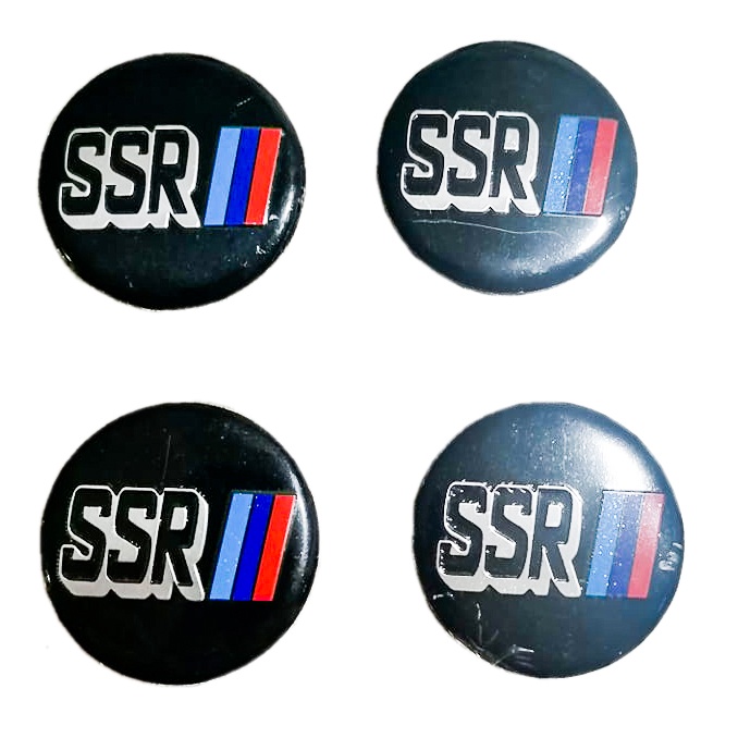 SSR LOGO 4pcs Car Wheel Center Hub Cap Sticker Cover Metal Case 56mm ...
