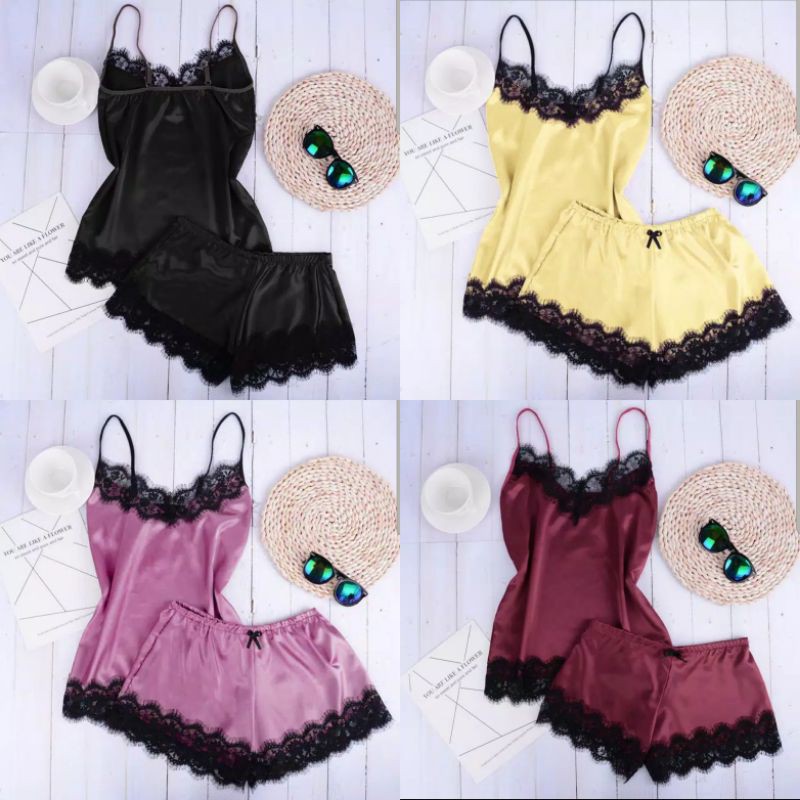 Lovely A5-13/Pajamas/Pajamas/Nightgown Suit/Sexy Lace Nightgown Set ...