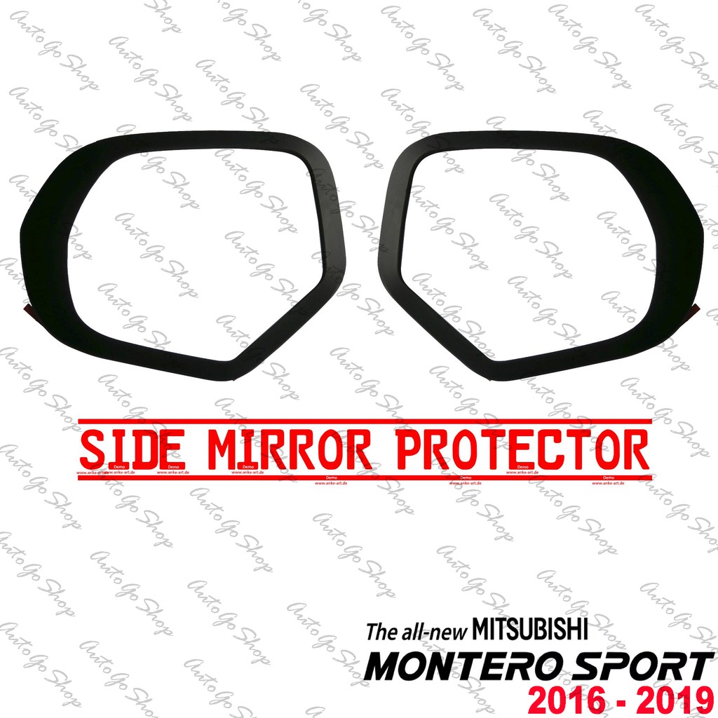 Mitsubishi Montero Sport 2016-2019 Side Mirror Protector (Matte Black ...