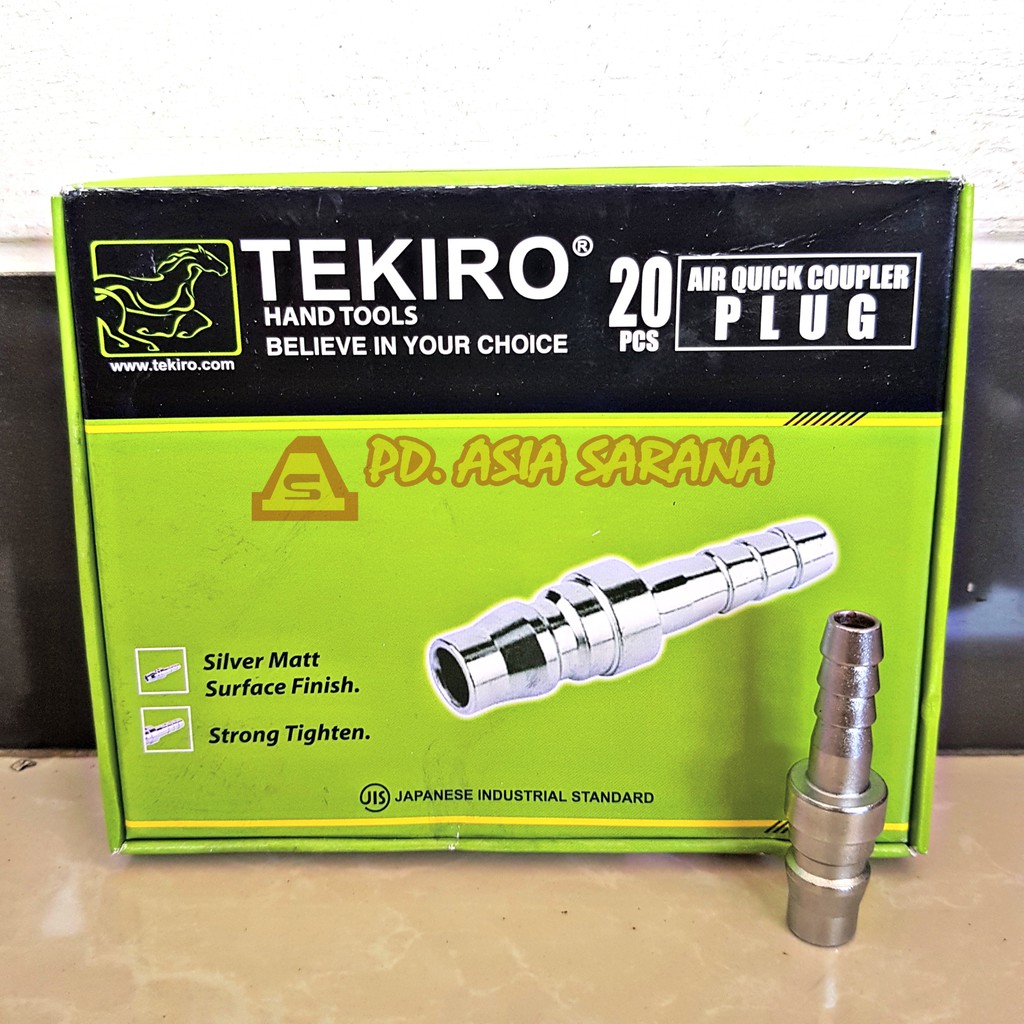 [PH20] Air Quick Coupler Plug TEKIRO AT-QC1101 Air Coupler Choke Nepel ...