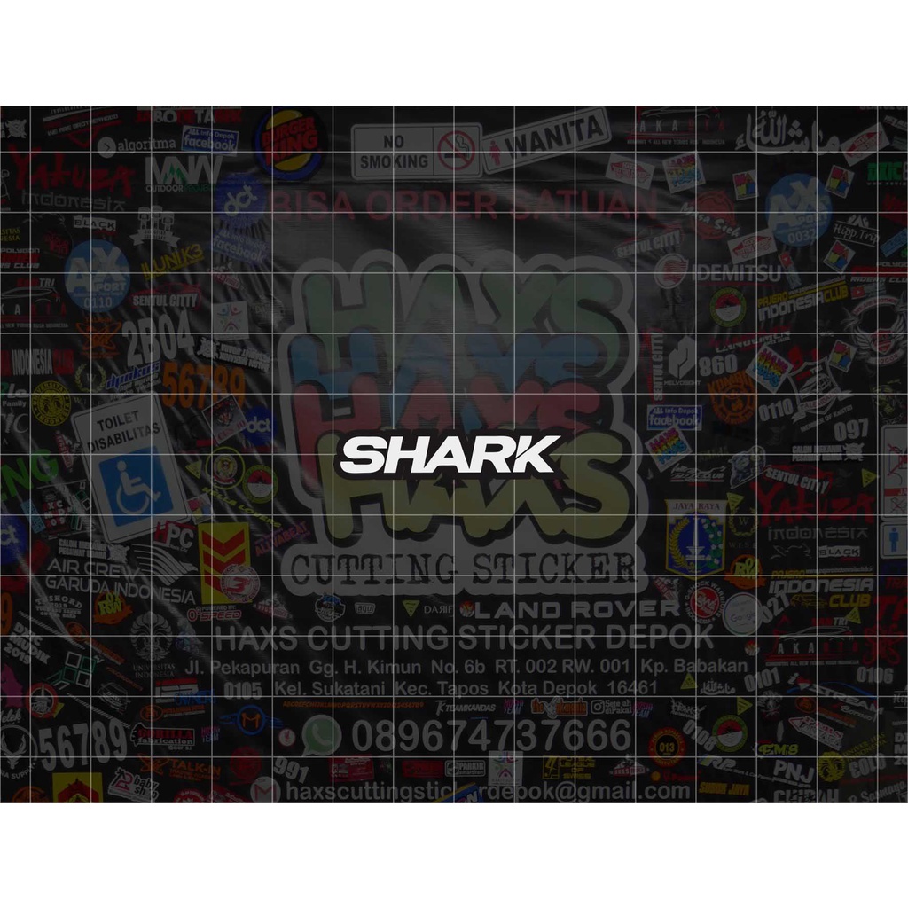 Shark Helmet Visor Cutting Sticker Size 4 Cm | Shopee Philippines