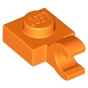 Lego Part 61252 - 1x1 Plate w/ Open O Clip (Horizontal) (5pcs per Lot ...