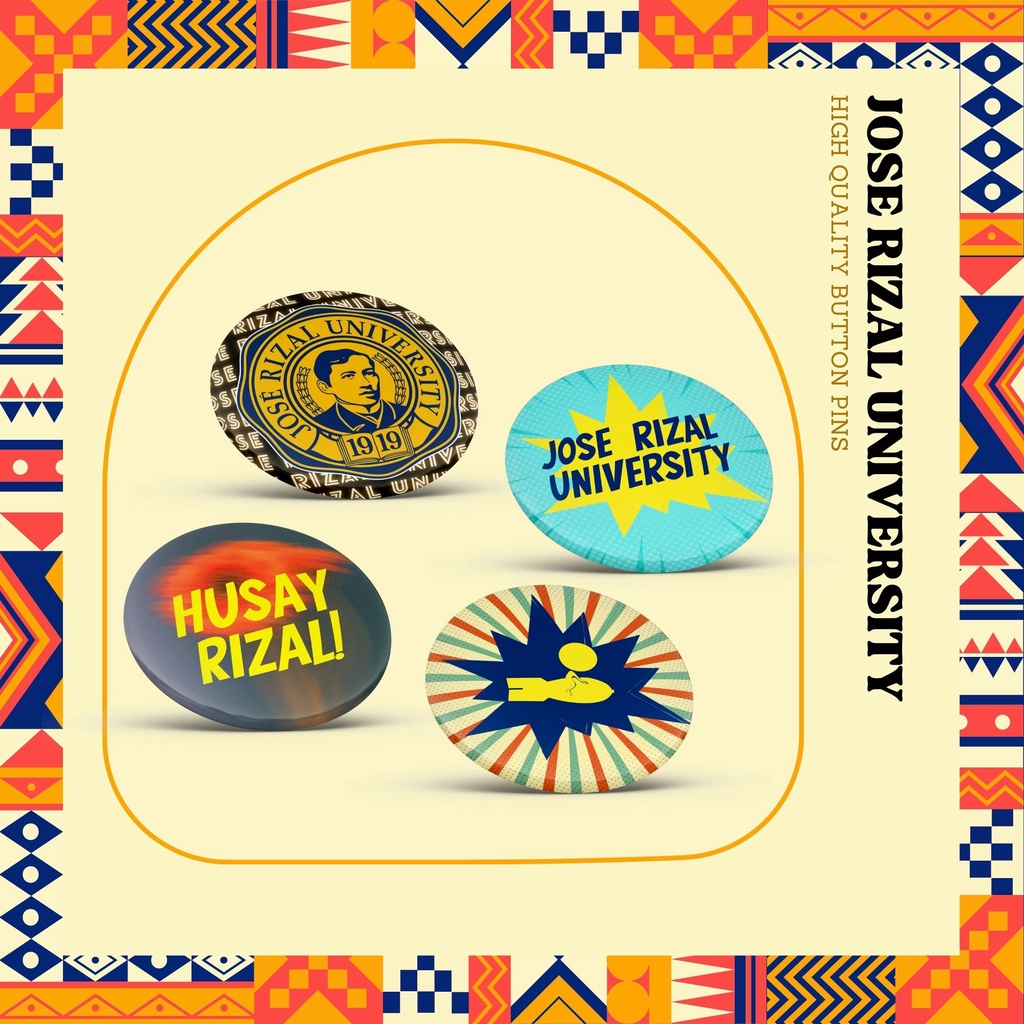 JRU (JOSE RIZAL UNIVERSITY) HIGH QUALITY BUTTON PINS | Shopee Philippines